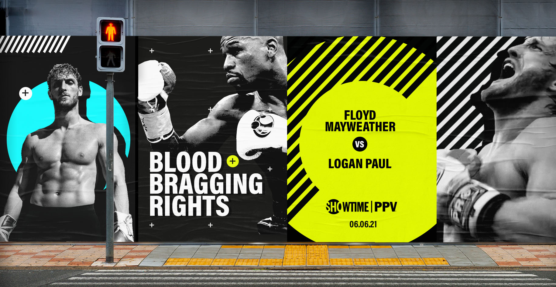 Showtime Boxing Mayweather vs Logan Paul design | KIELY DESIGN